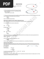 Physics Notes Class 11 Chapter 8 Gravitation | PDF | Force | Gravity