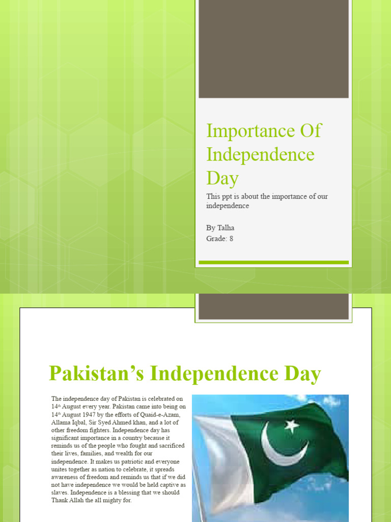 Importance of Independence Day | PDF | Travel