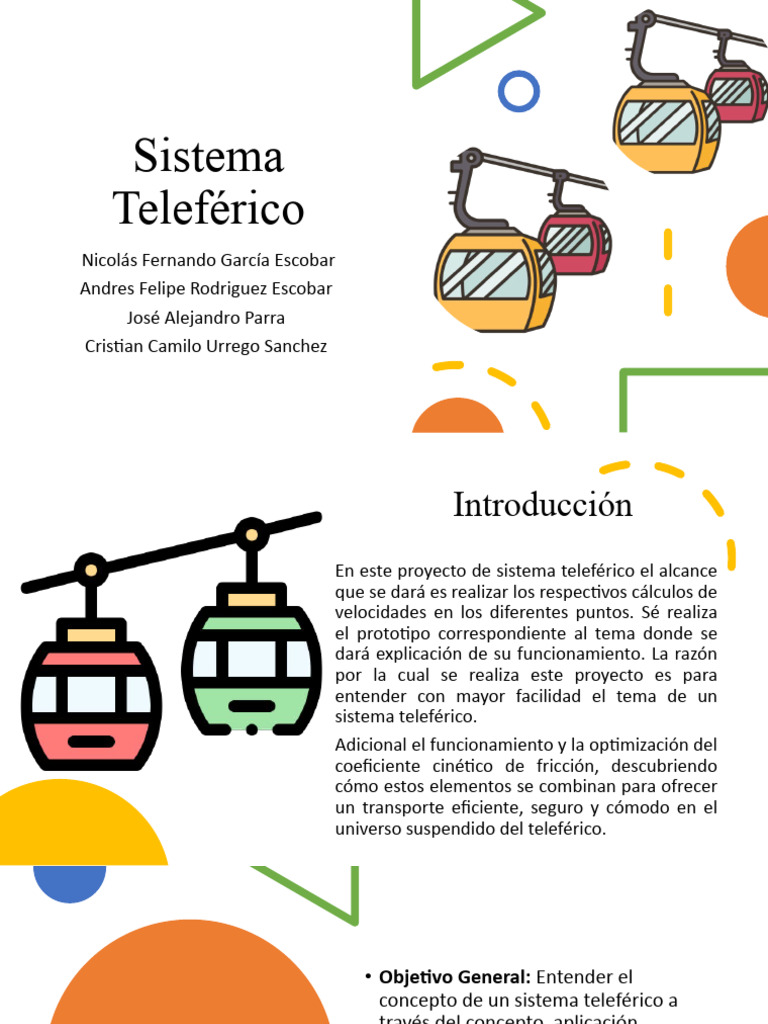 Funcionamiento del Sistema Teleférico | PDF | Transporte | Fricción