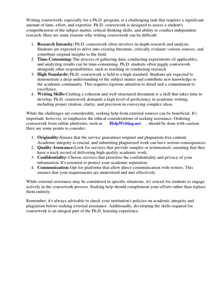 Vtu PHD Course Work Syllabus | PDF | Doctor Of Philosophy | Employment