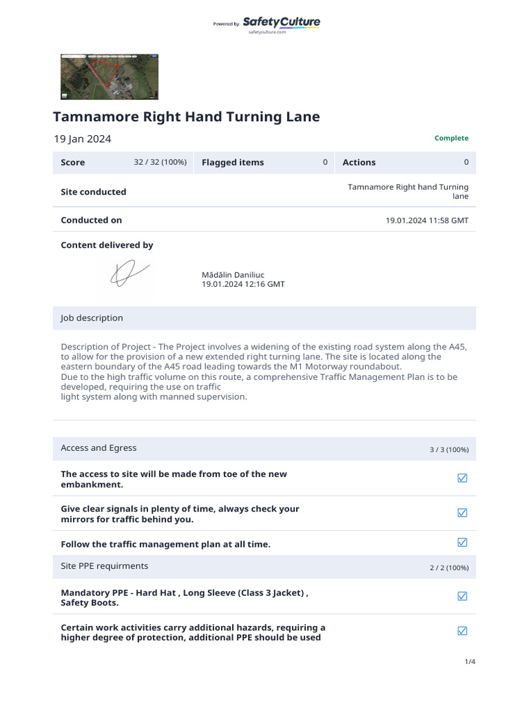 Induction - Tamnamore Right Hand Turn Lane Project 19-Jan-2024 | PDF ...