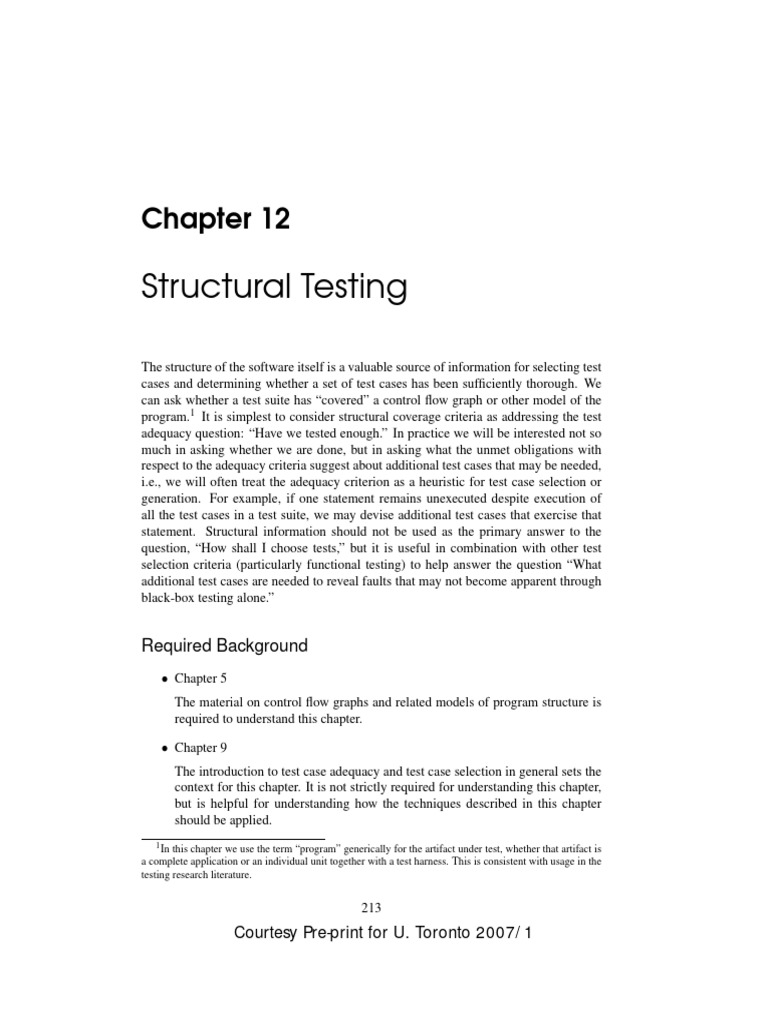 Ch12 13 Structuralanddataflowtesting Pdf Control Flow Boolean Data Type