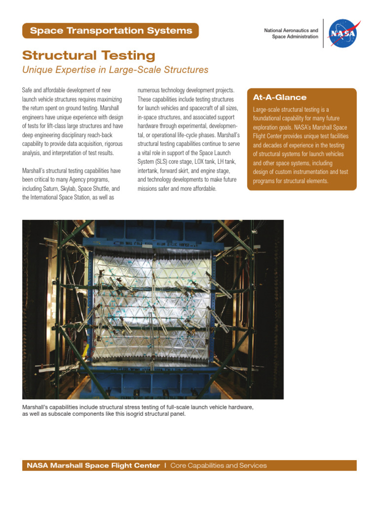 Structural Testing Pdf Nasa Marshall Space Flight Center