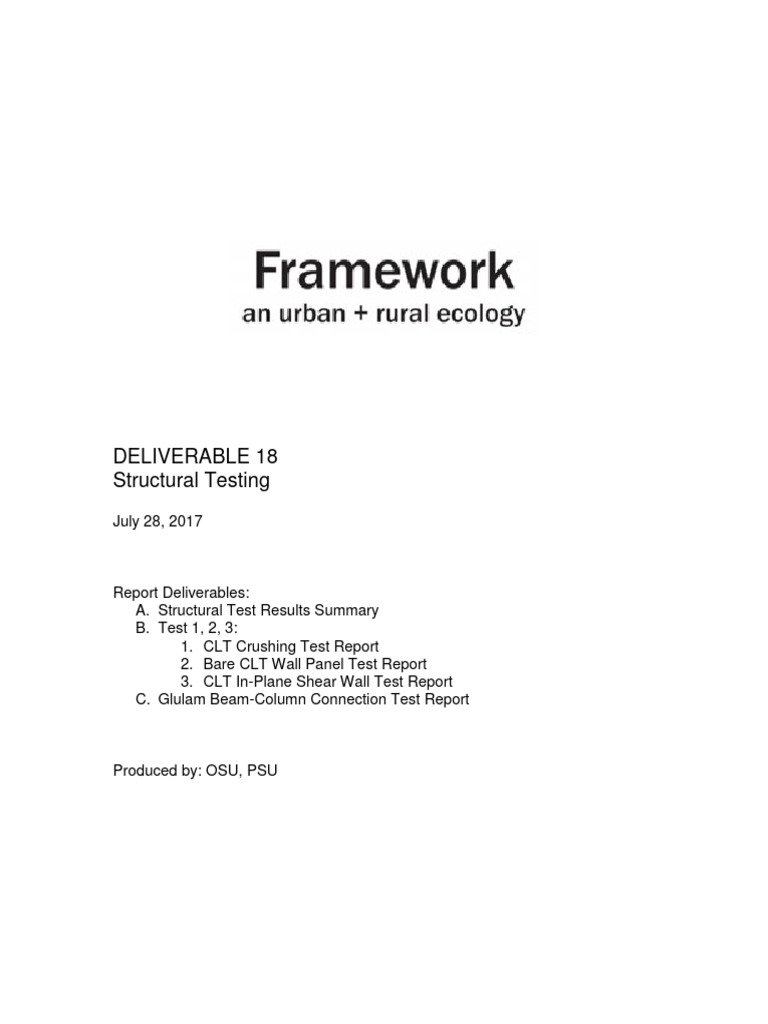18 Framework Structural Testing Pdf Strength Of Materials Buckling