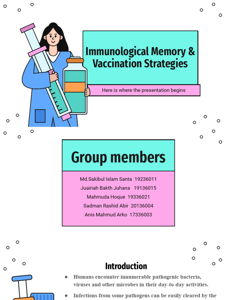 Immunological Memory & Vaccination Strategies | PDF | Immune System | Adaptive Immune System