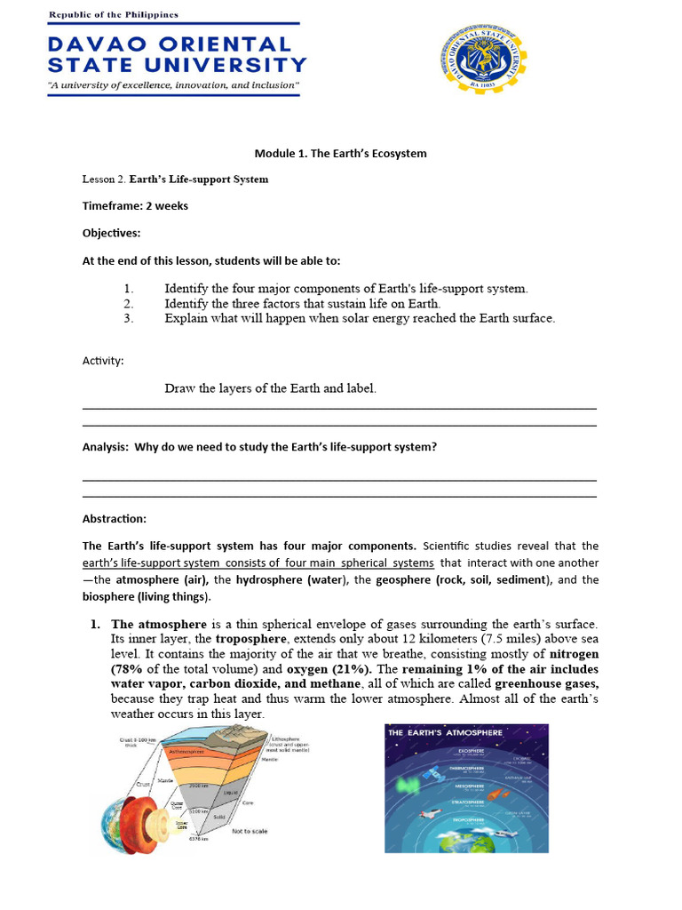 STS11 M1L2. Matter and Energy Cycle | PDF | Atmosphere Of Earth | Sun