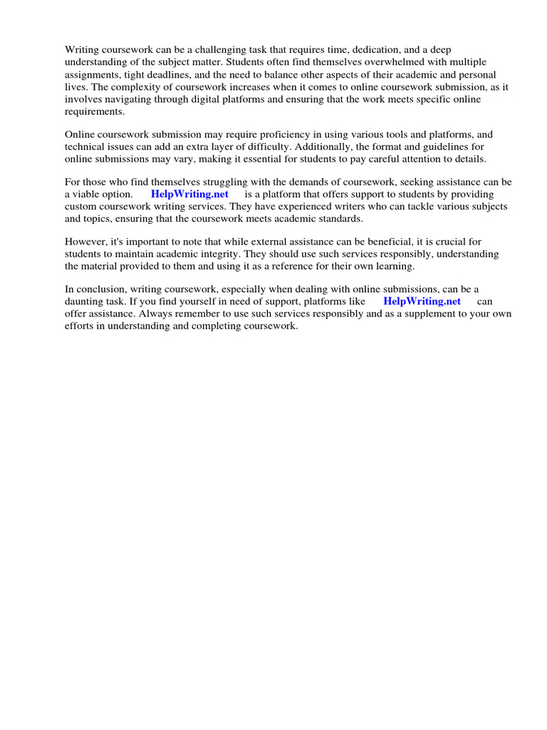 Online Coursework Submission | PDF | Thesis | Information