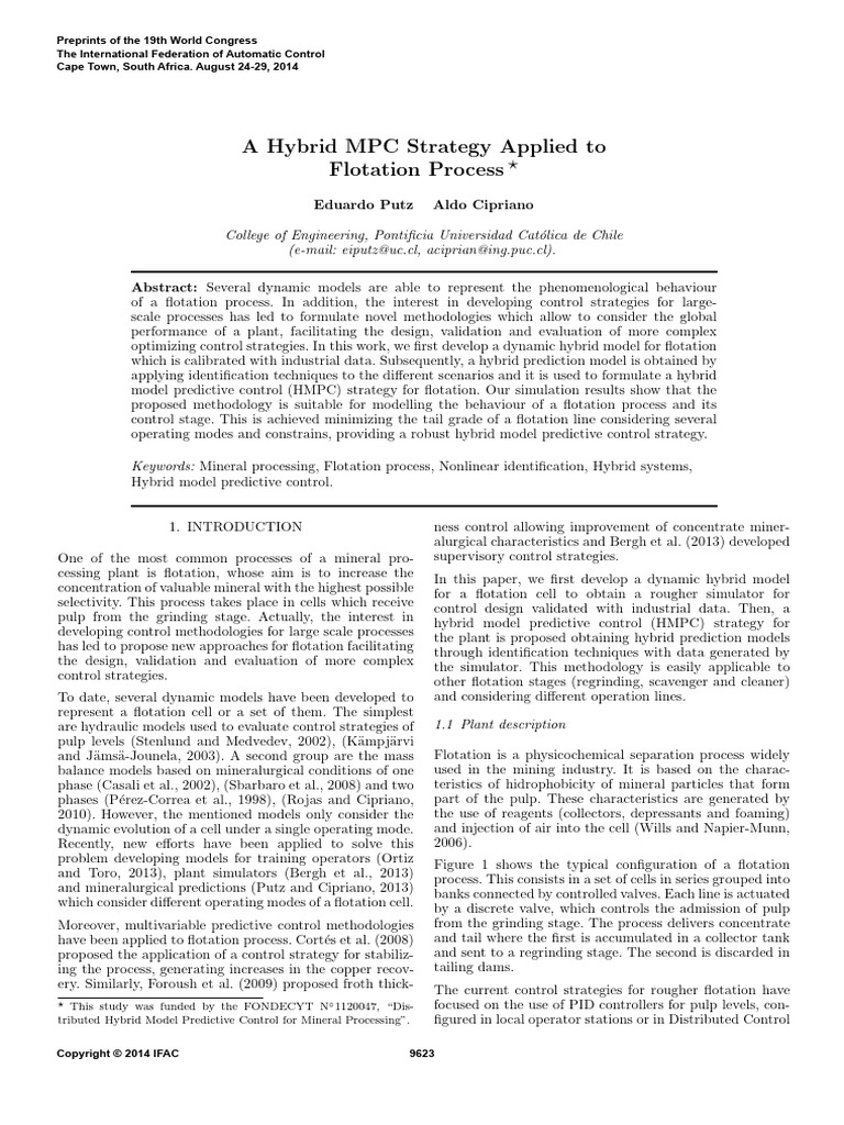 2642 - A Hybrid MPC Strategy Applied To | PDF