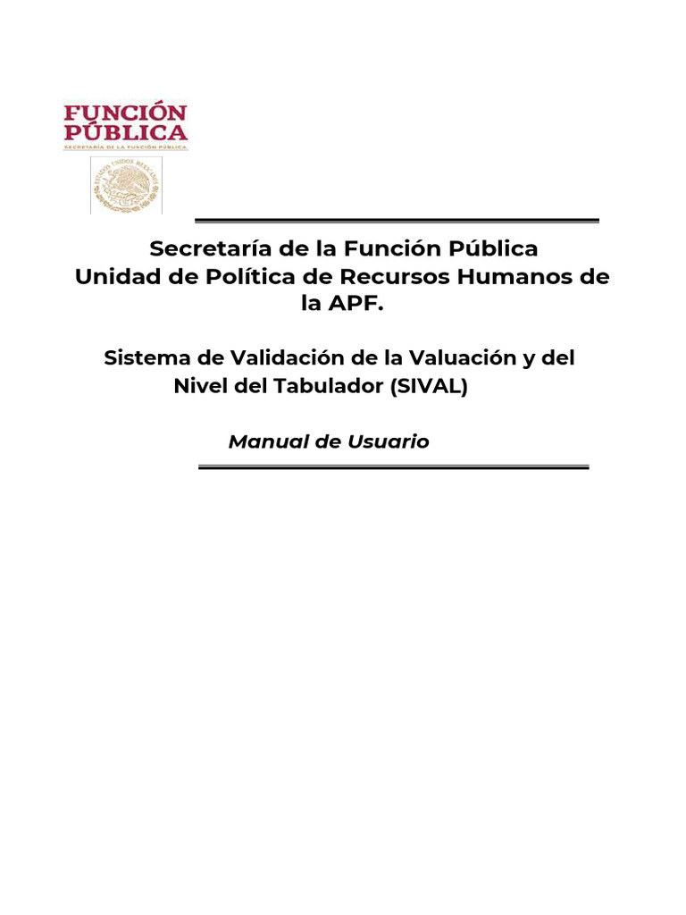 Manual de Usuario Del SIVAL | PDF | Archivo de computadora | Contraseña