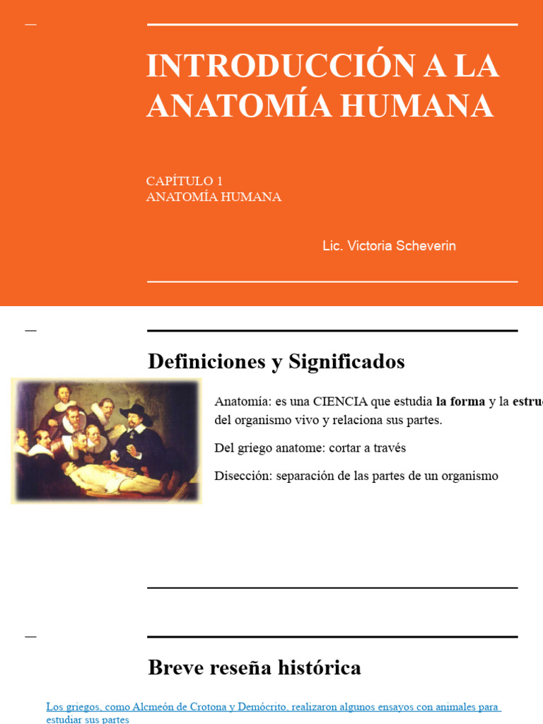 Anatomia Humana | PDF | Términos anatómicos de ubicación | Anatomía