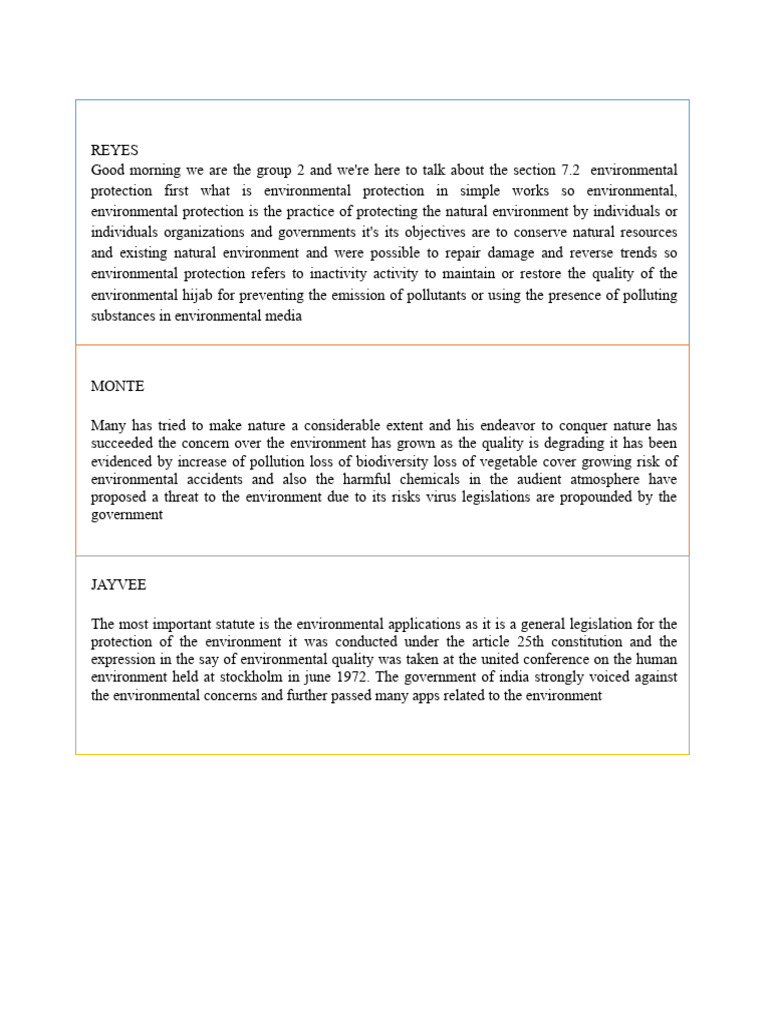 Script For MGT | PDF | Environmental Protection | Pollution