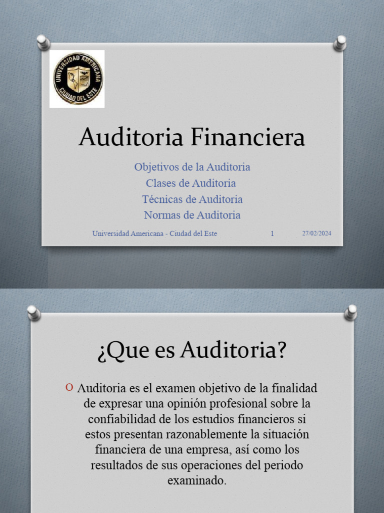 Auditoria Financiera 2 | PDF | Auditoría | Business