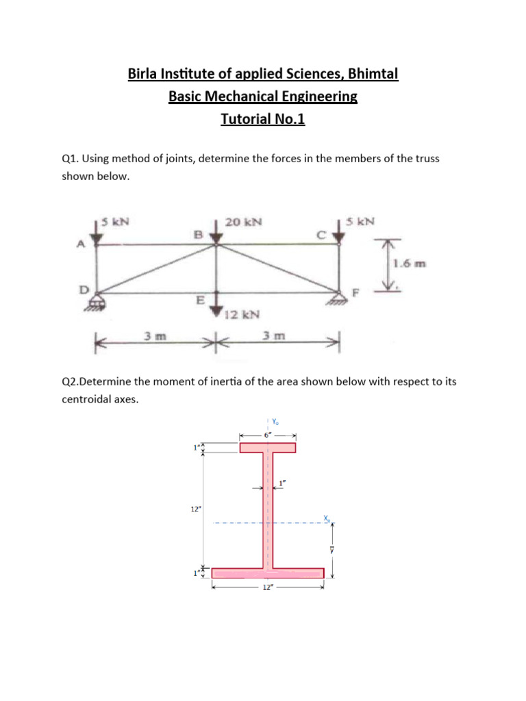 BME Tutorial 1 | PDF