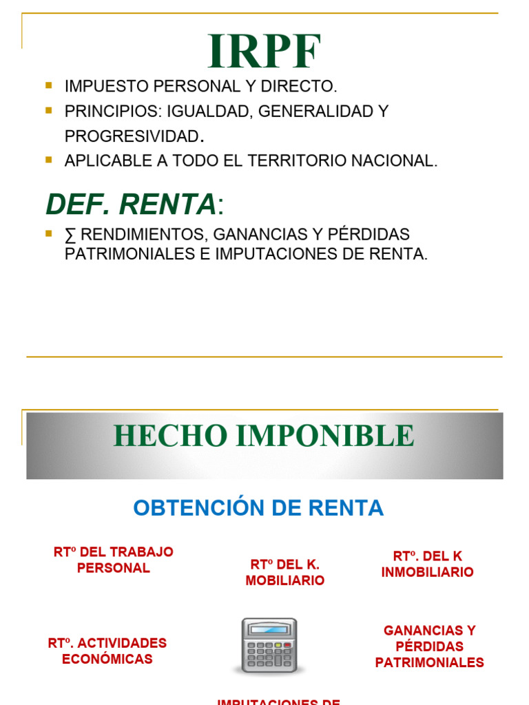 IRPF (PRESENTACIONES) Completo2024 | PDF | Pensión | Impuestos