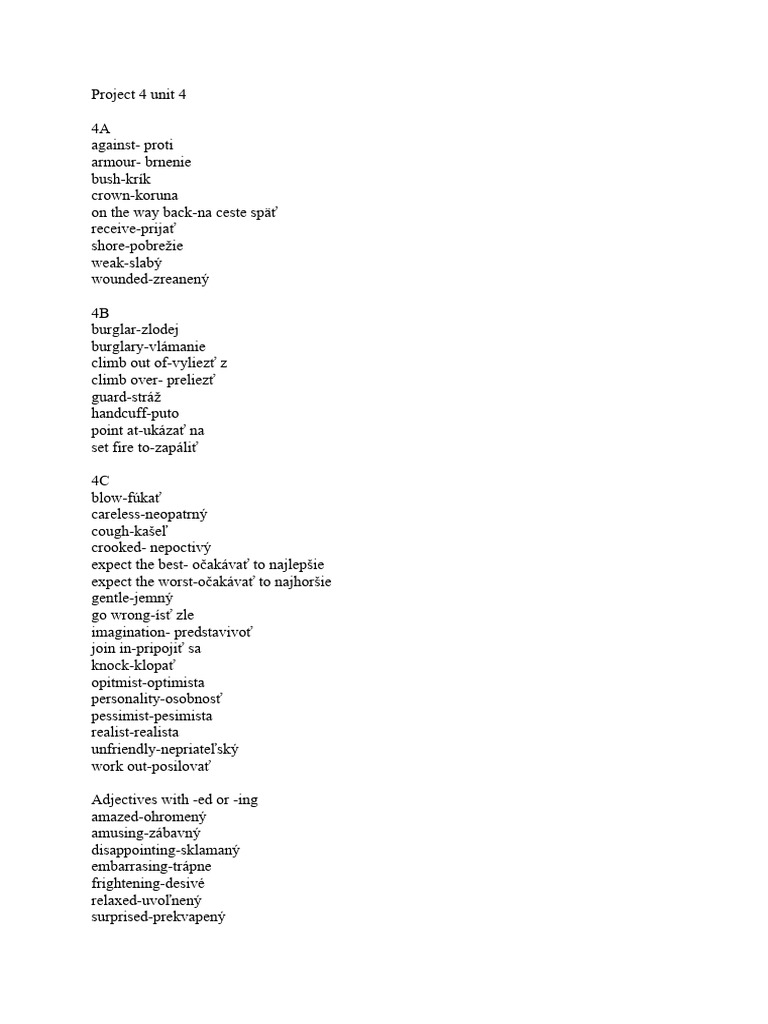 Project 4 Unit 4 | PDF