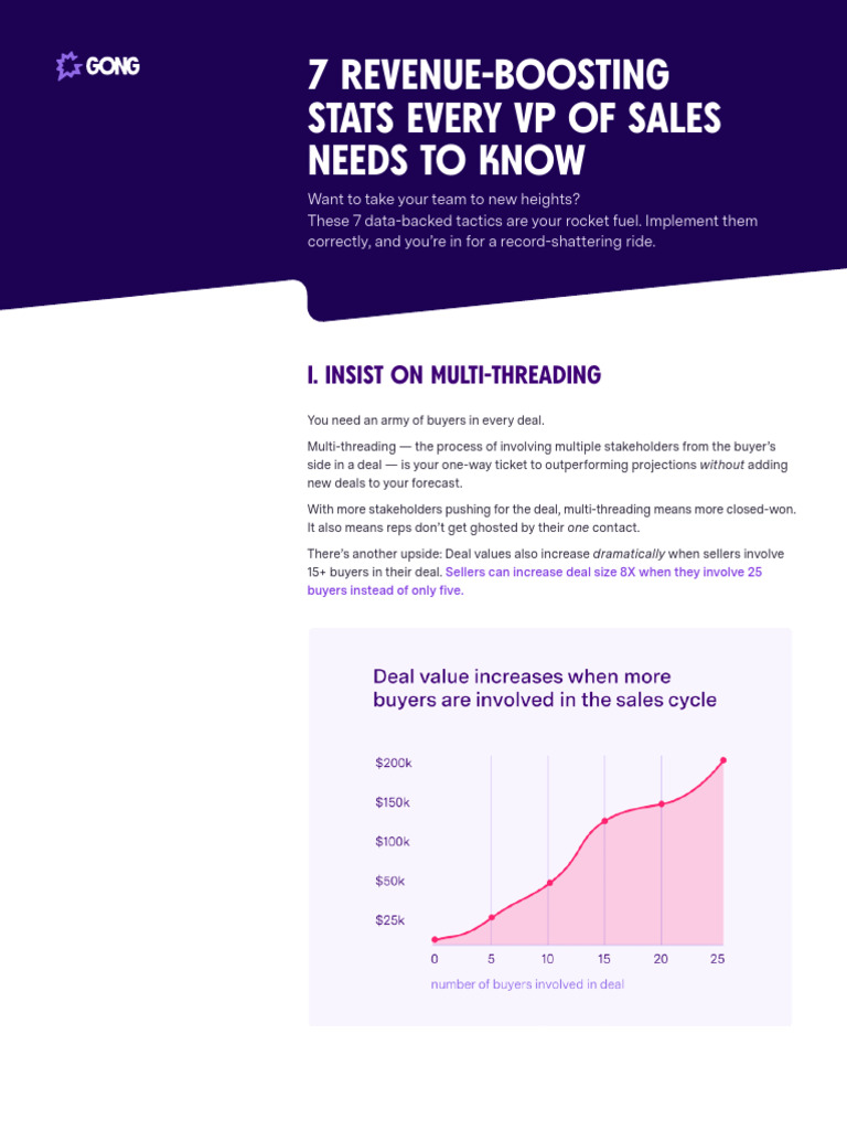 7 Revenue Boosting Stats Every VP of Sales Needs To Know - v3 | PDF | Sales | Business Economics
