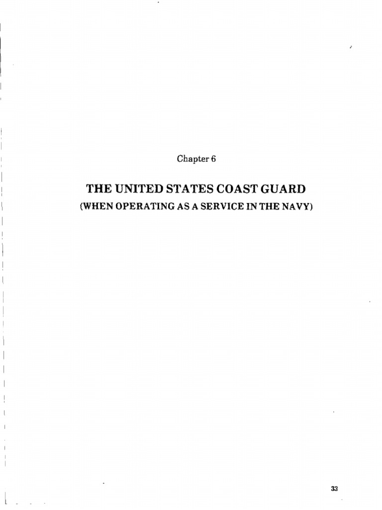 Coast Guard Operations in Navy Service | PDF
