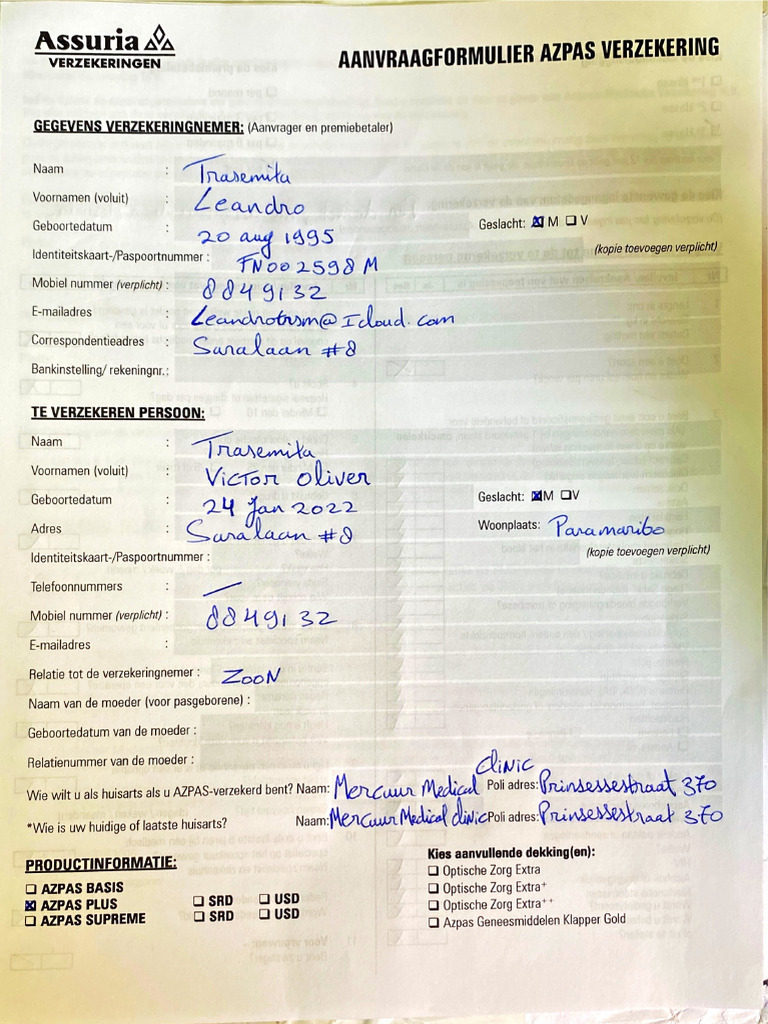 Assuria Verzekering VO | PDF