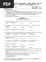 Maths Class X Chapter 01 Real Numbers Practice Paper 01 2024 | PDF | Numbers | Elementary ...