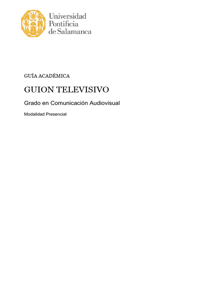 Guin Televisivo | PDF | Guionista | Entretenimiento
