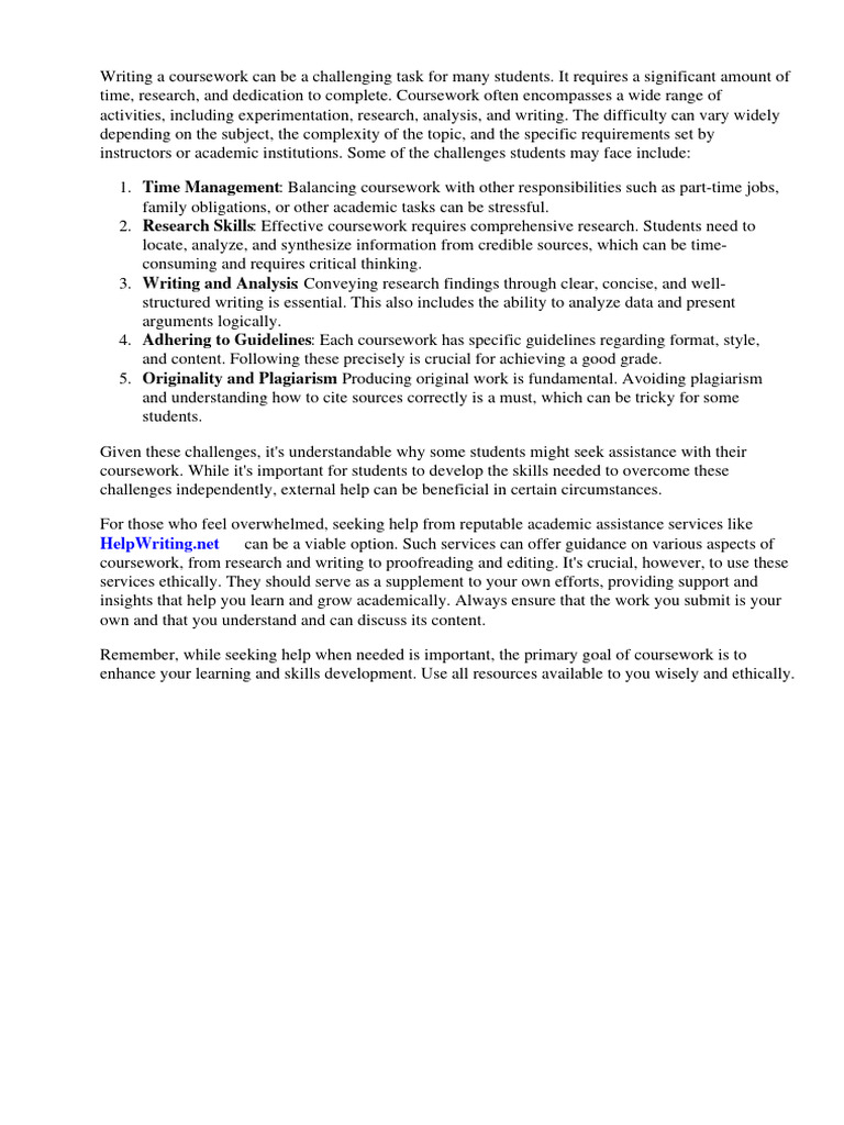 Coursework Resume Example | PDF | Résumé