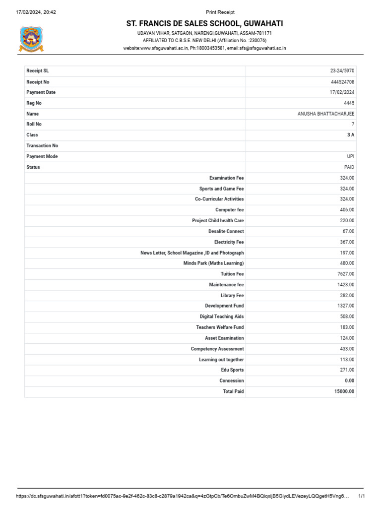 SFS Fee | PDF | Payments | Service Industries