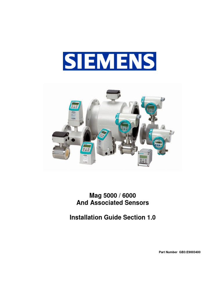 Siemens MAG 5000/6000 Installation Guide | PDF | Inductor | Electrical ...