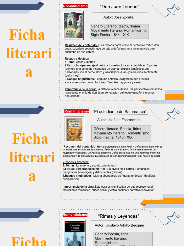 Fichas Literarias | PDF | Realismo literario | Poesía