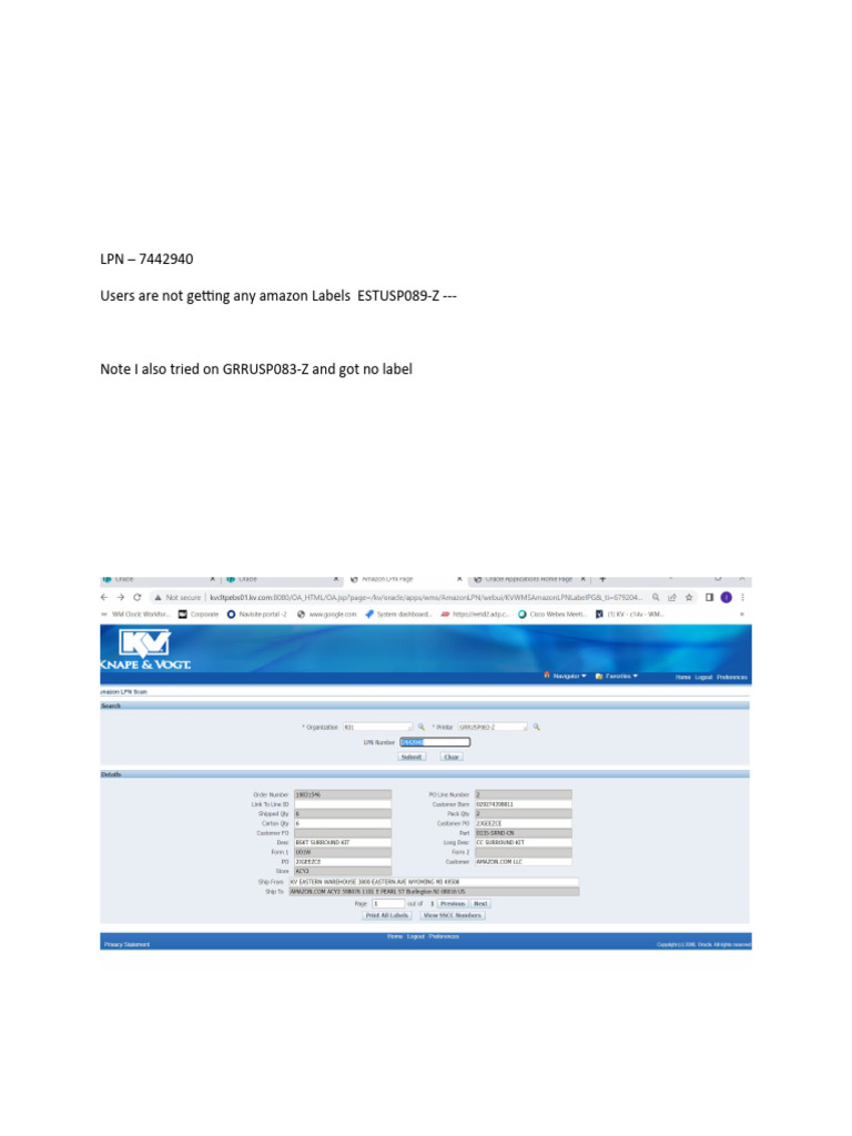 Amazon Label LPN | PDF