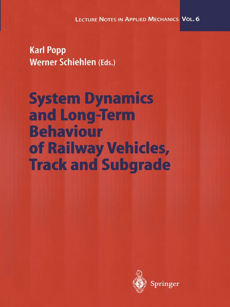 (Lecture Notes in Applied Mechanics 6) Klaus Knothe, Karl Popp (Auth ...