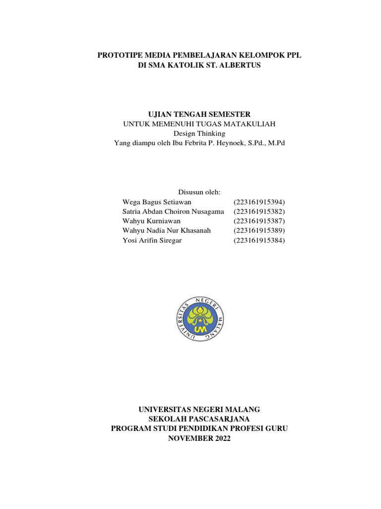 Uts Design Thinking | PDF