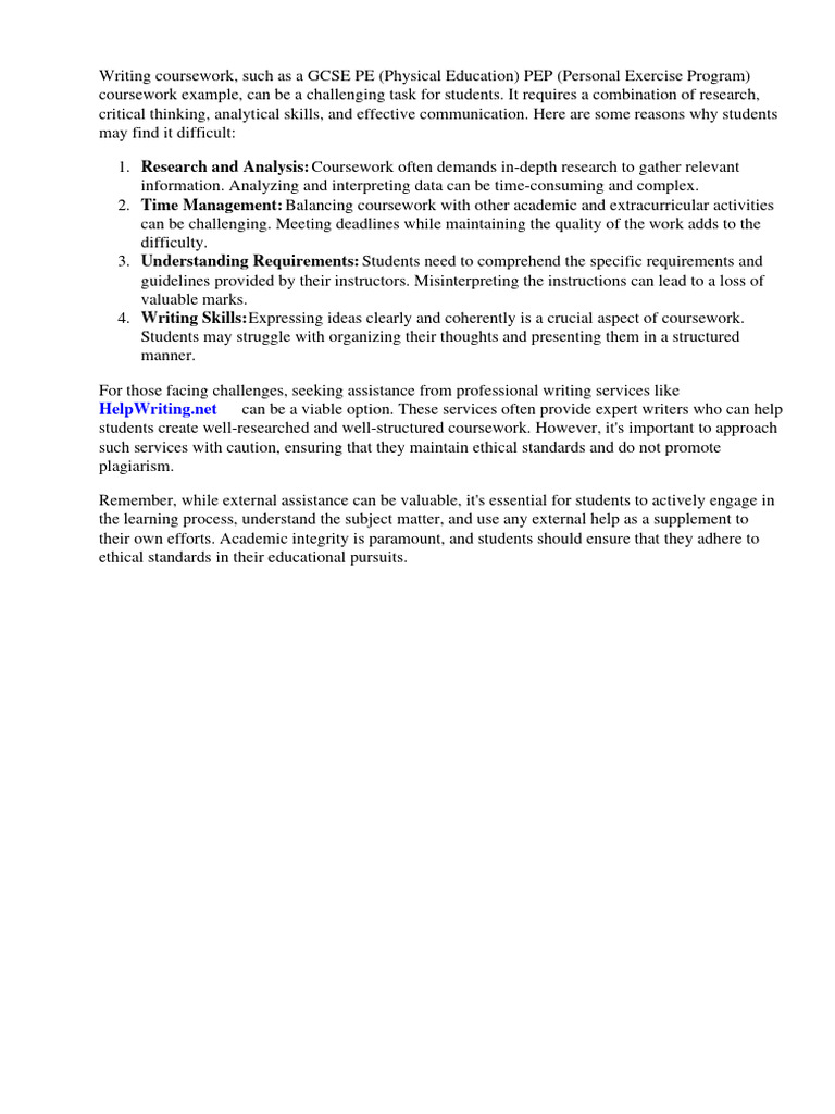 Gcse Pe Pep Coursework Example Pdf Physical Fitness Physical