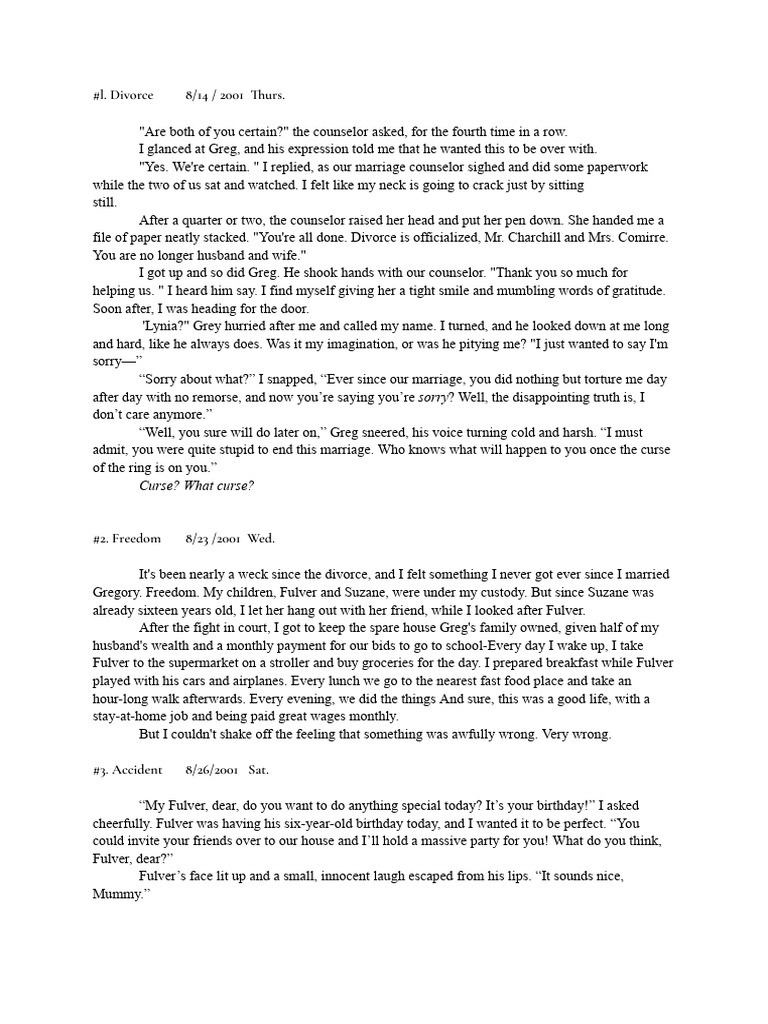 Creative Writing-Cursed Ring | PDF