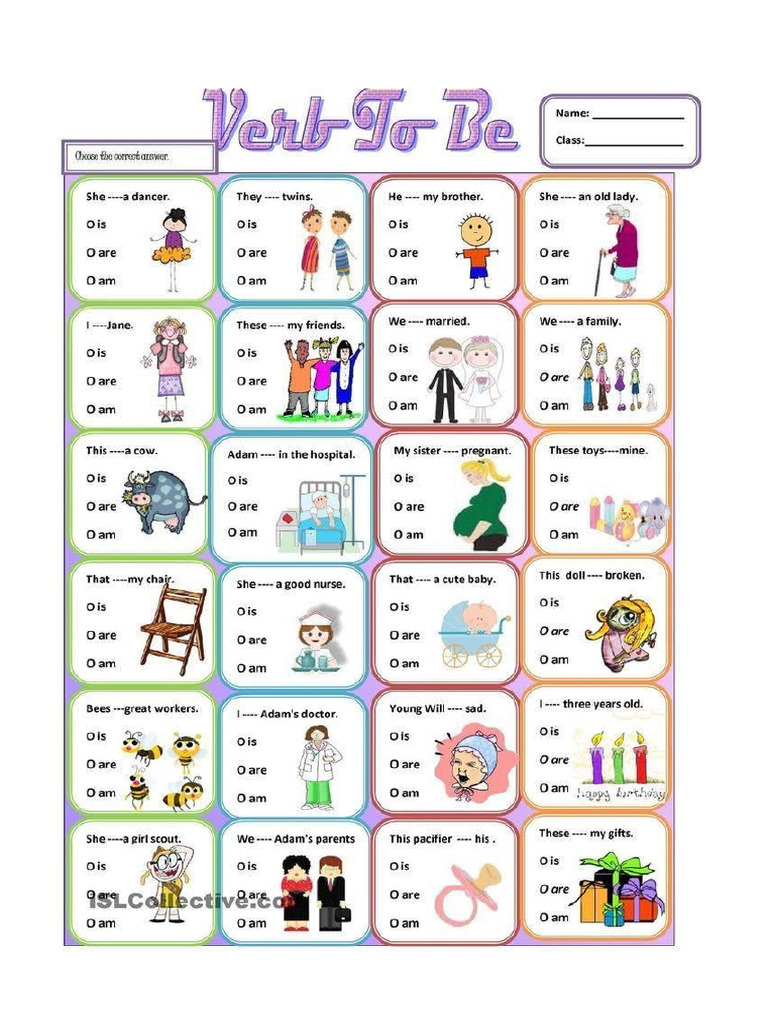 Activity Verb To Be Multiple Choice 2023 | PDF