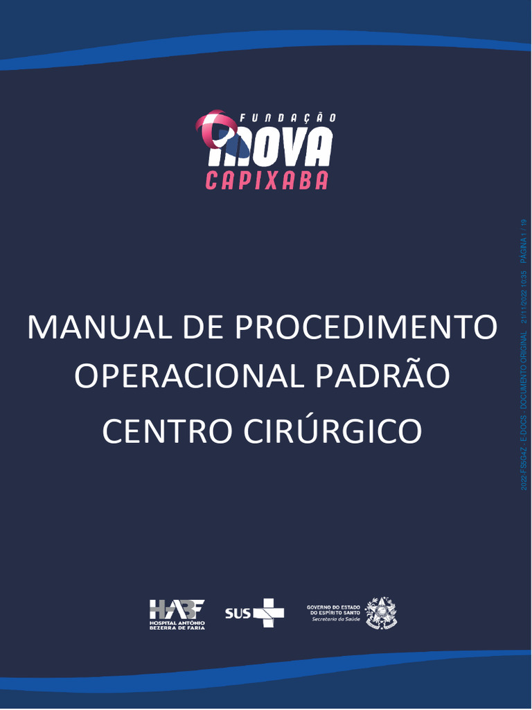 Manual-Pop-Centro Cirúrgico | PDF | Enfermagem | Cirurgião