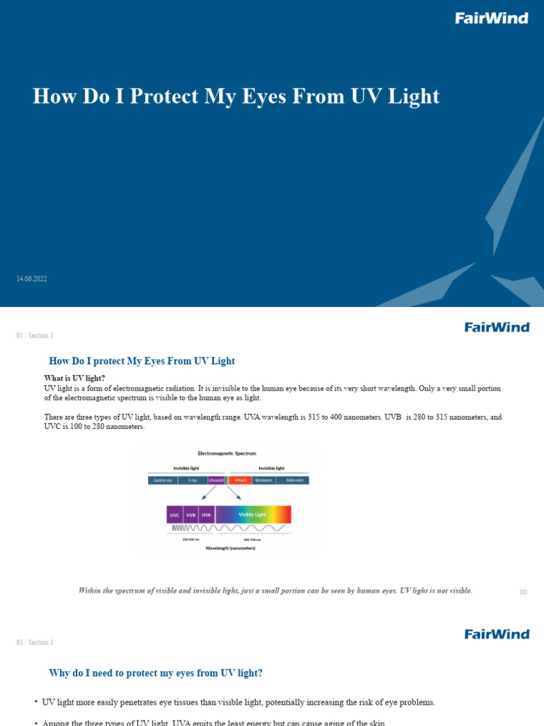 3009 - CL How Do I Protect My Eyes From UV Light | PDF | Ultraviolet ...