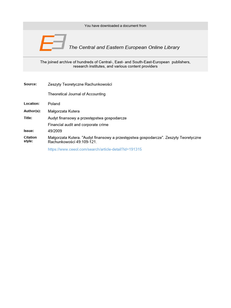 Financial-Audit-And-Corporate-Crime - Content File PDF | PDF