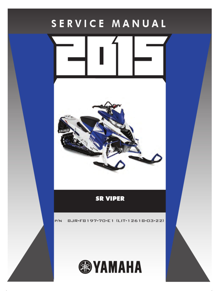 2015 Yamaha SR Viper Manual | PDF | Piston | Ignition System