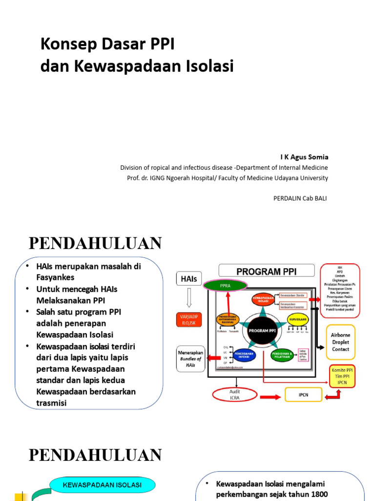 Konsep Dasar PPI Dan Kewaspadaan Isolasi | PDF