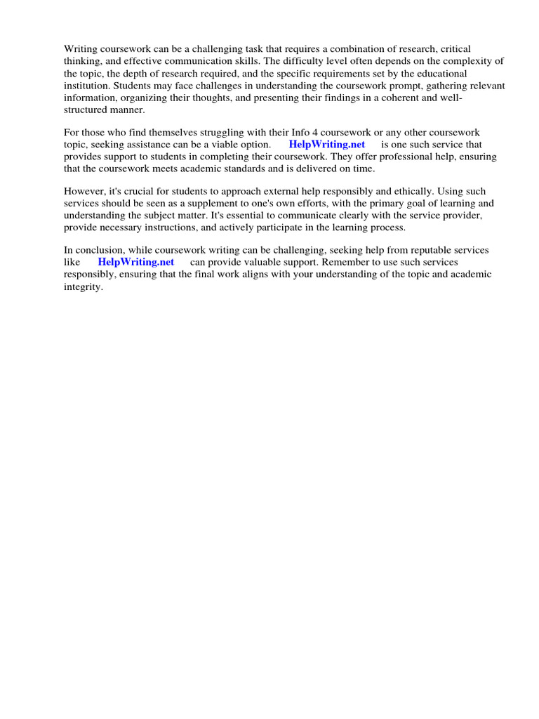 Example of Info 4 Coursework | PDF | Thought | Physical Education