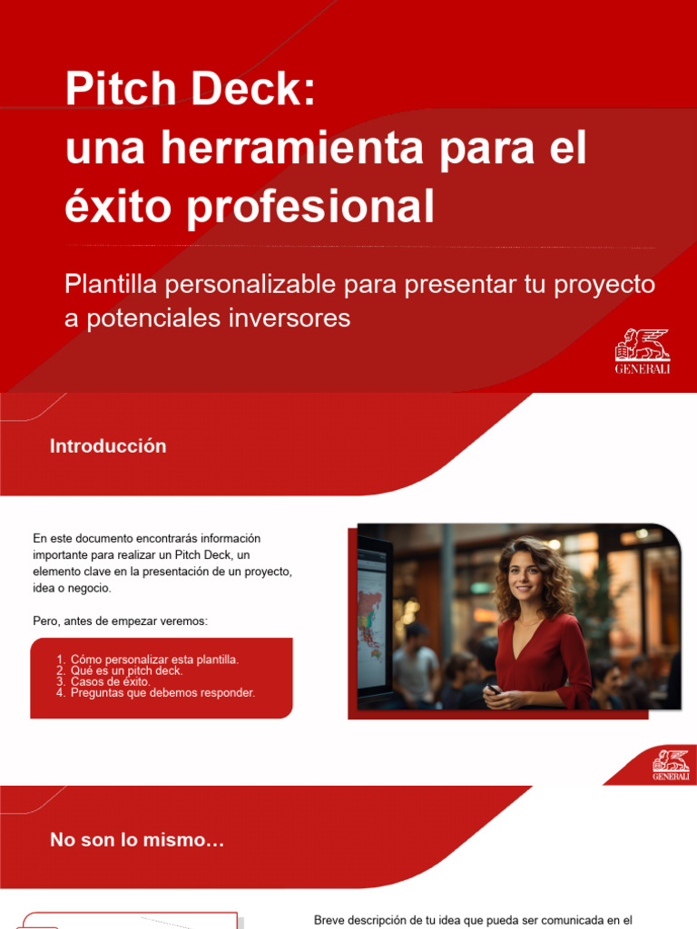 Plantilla Pitch Deck Descargable v2 | PDF | Mercado (economía) | Marketing