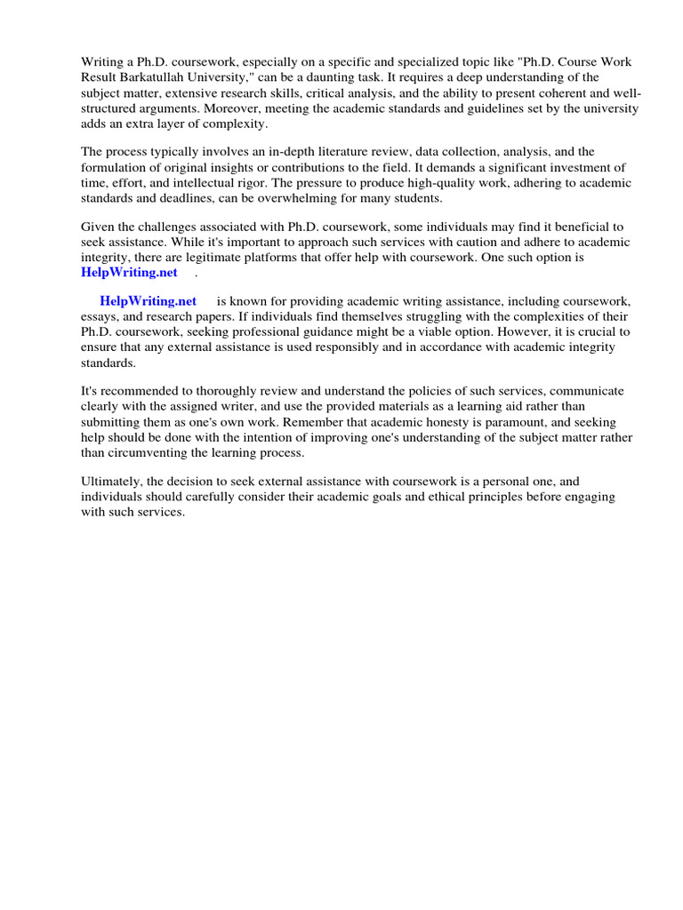 PHD Course Work Result Barkatullah University | PDF | Doctor Of ...