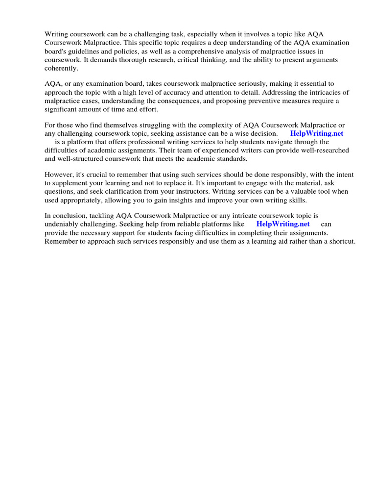 Aqa Coursework Malpractice | PDF | Educational Technology | Curriculum