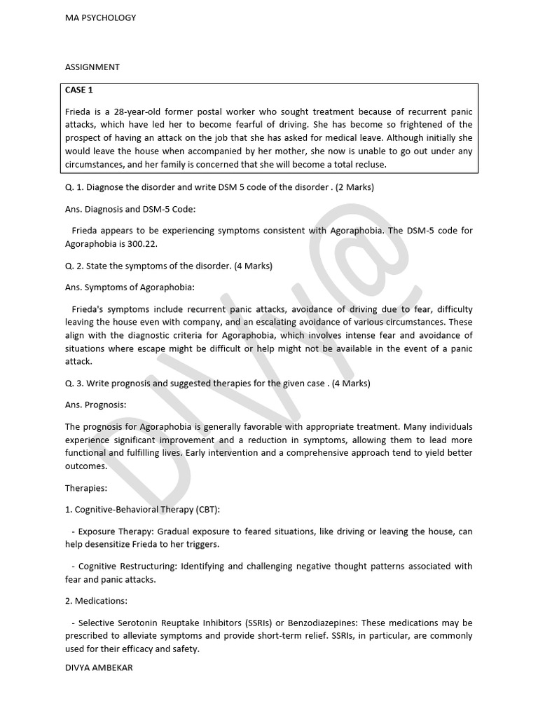 Assignment Pathology COLLEGE | PDF | Anxiety Disorder | Social Anxiety Disorder
