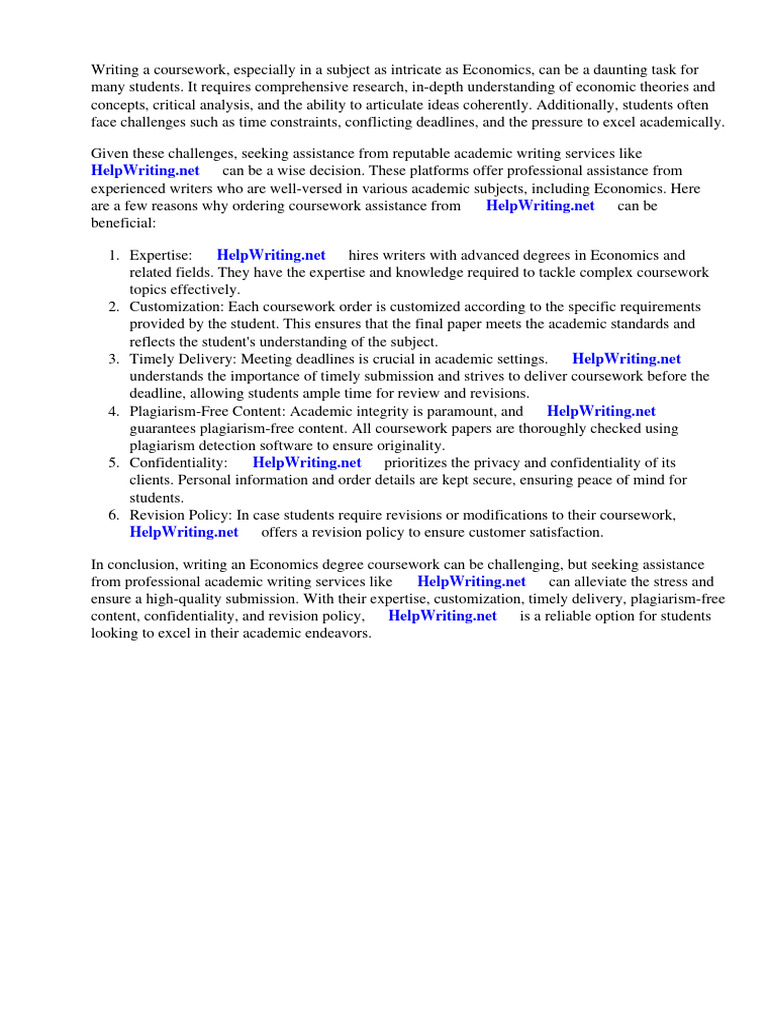 Economics Degree Coursework | PDF | Economics | Employment