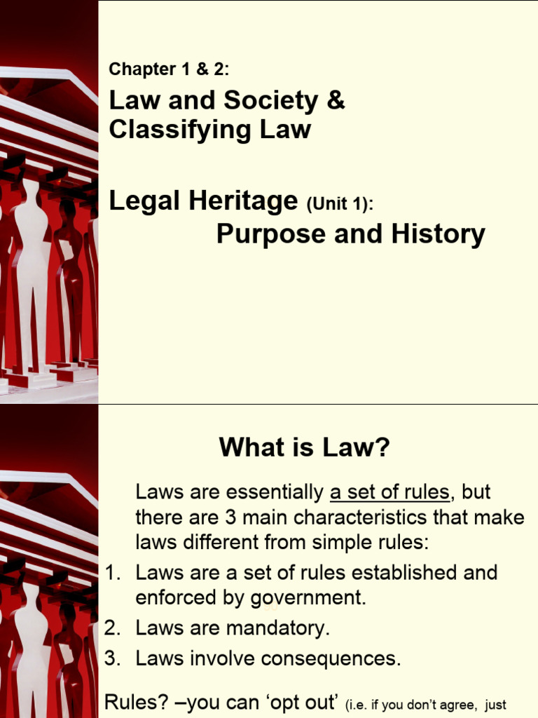 Unit 1 - History of Law Etc | PDF