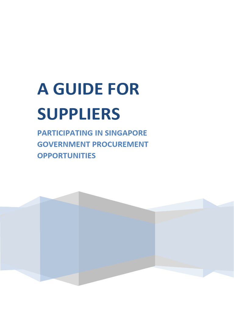 Supplier Guide Detailed | PDF | Procurement | Business