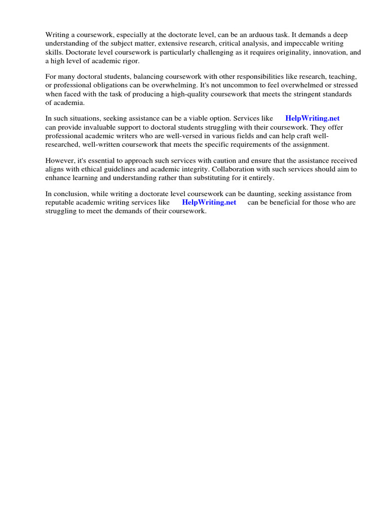 Doctorate by Coursework Only | PDF | Doctor Of Philosophy | Thesis