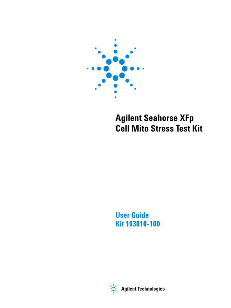 XFP Cell Mito Stress Test Kit User Guide | PDF | Cellular Respiration ...