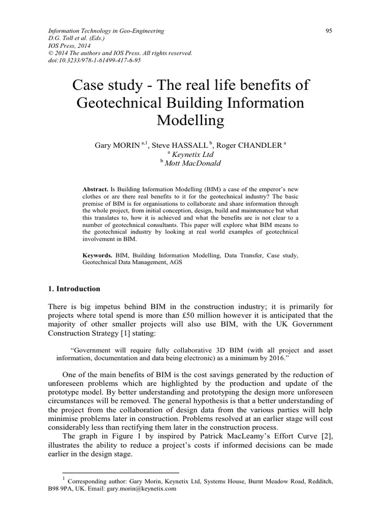 Morin, G. Et. Al (2014) Case Study - The Real Life Benefits of | PDF | Building Information ...